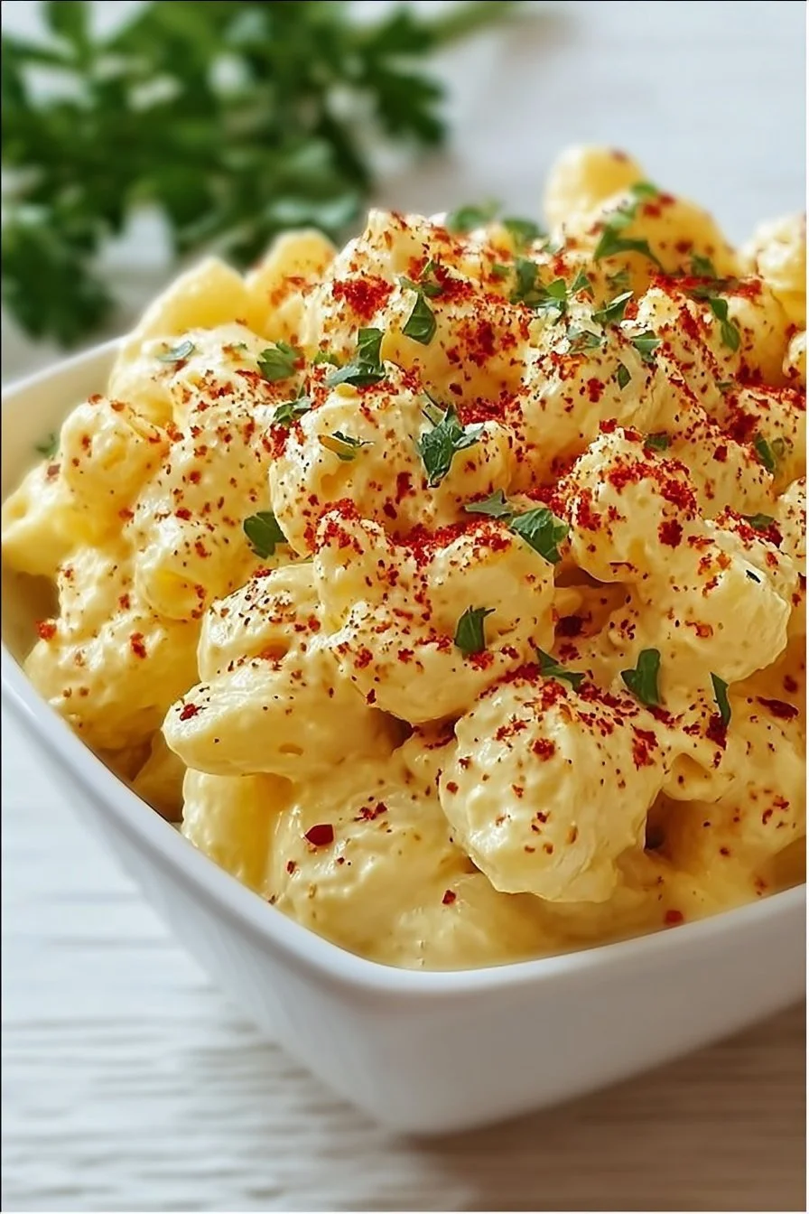Deviled Egg Macaroni Salad