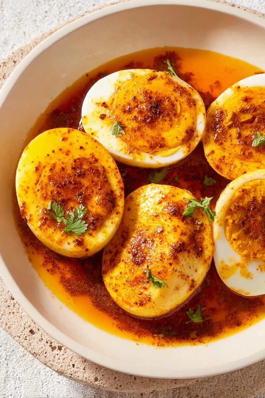Viral Cajun Boiled Eggs